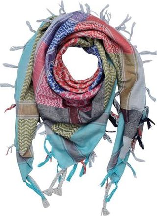Freak Scene Kufiya - color&eacute;-multicolore 09-100 x 100 cm - Shemagh - foulard Arafat palestinien - keffieh en coton