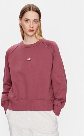 New Balance Sweatshirt WT31500 Dunkelrot Oversize