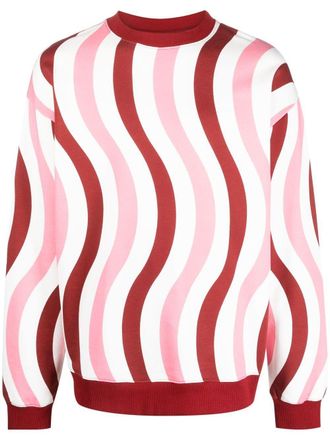 Camper Sweatshirt mit Wellen-Print - Rosa