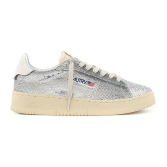 Autry Femme, Chaussures, Gris, Taille: 38 EU Dallas Low Sparkling Baskets