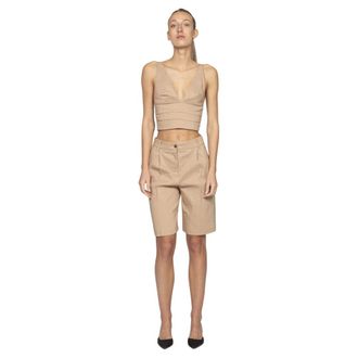 Pinko Pinko, Femme, Shorts, Beige, Taille: 38 FR Top Rubye