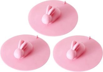 DOITOOL Bodenablaufstopfen Silikon 10cm Rosa 4 Stück Abflussstopfen Für Waschbecken Und Badewanne Installieren Haarfänger Für Küche Und Badezimmer