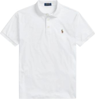Ralph Lauren Homme, Tops, Blanc, Taille: S Piqu&eacute; Polo