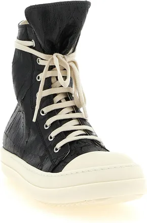 Rick Owens Sneaks High-Top Sneaker - Black