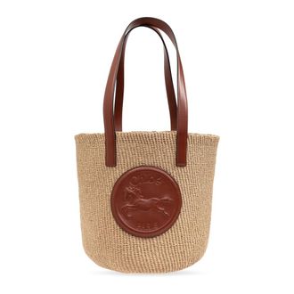 Chlo&eacute; Horse Medal Large Shopper Bag - - Bags - Damen - Beige - ONE SIZE