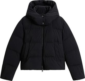 Woolrich Femme, Vestes, Noir, Taille: 38 FR Parka matelass&eacute;e longue en stretch