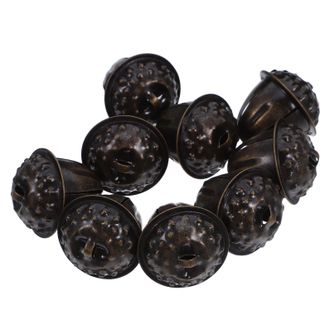 Angoily 20 St&uuml;ck Teiliges Antike Bronze Glocken Rustikale Weihnachtsbaum Anh&auml;nger Traditionelle Metallglocken f&uuml;r DIY Dekoration Vielseitig Verwendbar f&uuml;r Kr&auml;