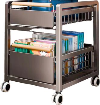 Generic Drehbares Metallregal (360&deg;) - Ideal for Schreibtische, Wohnzimmer, Schlafzimmer, Arbeitszimmer, Ecken und Balkone - Stilvolle Aufbewahrungsl&ouml;sung(Bla