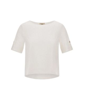 Herno Boat Neck T-Shirt - - Tops - Damen - Wei&szlig; - S