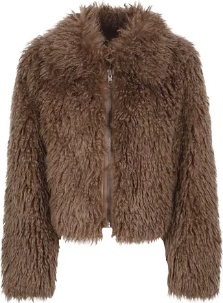 Stand Studio Stand Studio, Femme, Vestes, Brun, Taille: 38 FR Manteau Marron Aw25 Polyester Coupe Régulière