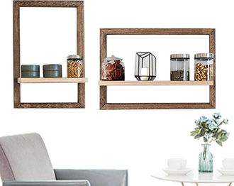 Generic Montagehalterungen f&uuml;r Wohnzimmer, schwebendes aus Holz, Elegantes Holzregal, Montagehalterungen f&uuml;r Wandregale f&uuml;r Wohnzimmer, Schlafzimmer oder B&uuml;ro
