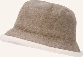 Calvin Klein Bucket-Hat Mit Teddyfell braun