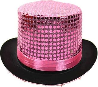 Generic Chapeau &agrave; paillettes pour homme et femme - Multicolore - Paillettes - Chapeau amusant - Chapeau de danse brillant - Accessoire de d&eacute;coration pour bal 