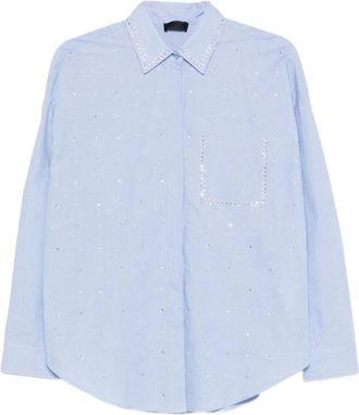 Liu Jo Femme, Blouses et Chemises, Bleu, Taille: 36 FR Liu Jo Chemises