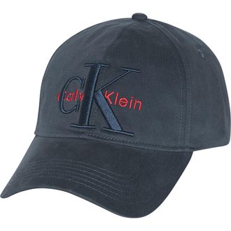 Calvin Klein LV04D5039G Herren-M&uuml;tze, gro&szlig;, mehrlagig, Monologo, Blau (Moonlit Ocean), Einheitsgr&ouml;&szlig;e, Blau (Moonlit Ocean), Einheitsgr&ouml;&szlig;e