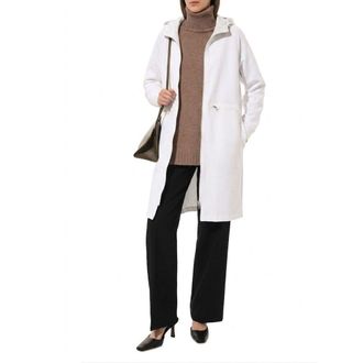Herno Womens White Cotton Coat Clothing