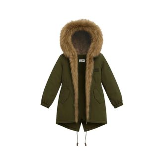 MC2 Saint Barth Parka cir&eacute;e Brenna - Femme - Manteaux - Vert - Taille: 40 FR