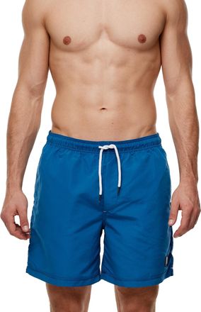 Indicode Herren Ferguson Badehose mit 3 Taschen und Tunnelzug | Badeshorts für Männer Sapphire, XL