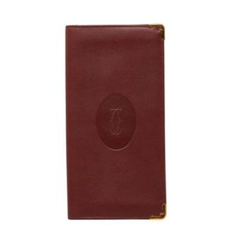 Cartier Portefeuille long vintage doccasion (bi-pli) - Femme - Pre-owned - Rouge - Taille: ONE Size