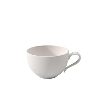 Villeroy & Boch Villeroy und Boch New Cottage Basic Cappuccinotasse, 390 ml, Höhe: 7 cm, Premium Porzellan, Weiß