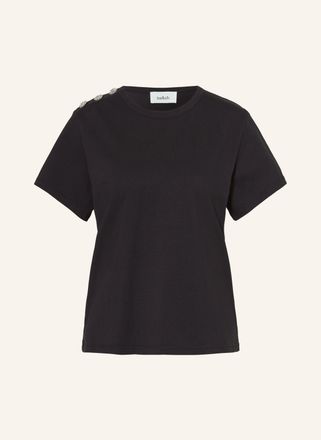 BA&SH Ba&Sh T-Shirt Elmer Mit Schmucksteinen grau