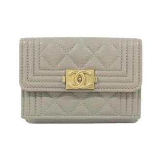 Chanel Pre-owned Vintage Tri-Fold Wallet - - Pre-owned - Damen - Grau - ONE SIZE