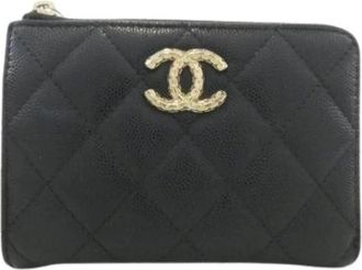 Chanel Porte-monnaie Pre-owned - Femme - Pre-owned - Noir - Taille: ONE Size