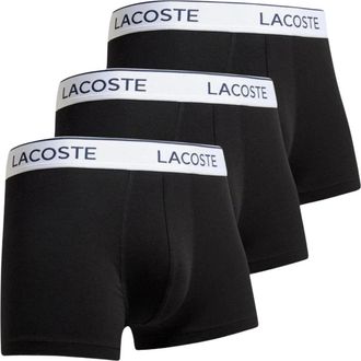 Lacoste Trunks &agrave; ceinture logo classique - Homme - Sous-v&ecirc;tements - Noir - Taille: M