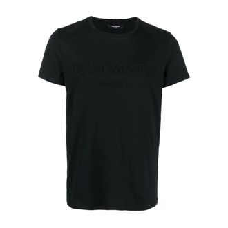 Balmain Homme, Tops, Noir, Taille: XL T-Shirt &Eacute;l&eacute;gant