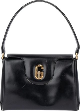 Gucci Crossbody Bags - Gucci Black Leather G Handbag - Gr. unisize - in Schwarz - f&uuml;r Damen
