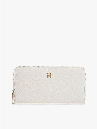 Tommy Hilfiger Portefeuille Hilfiger Icon gaufr&eacute; zipp&eacute;