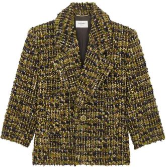Saint Laurent Damen, Jacken, Gr&uuml;n, LGr&ouml;&szlig;e