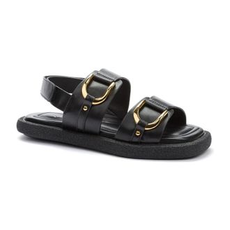 Keddo Schwarze Offene Flache Sandalen Frauen - - Shoes - Damen - Schwarzk - 37 EU