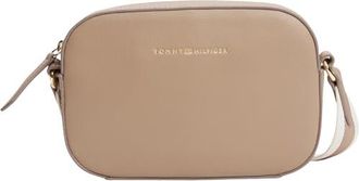 Tommy Hilfiger Sac &agrave; Bandouli&egrave;re Sac Femme Logotape Camera Bag Petit, Beige (Coastal Taupe), Taille Unique