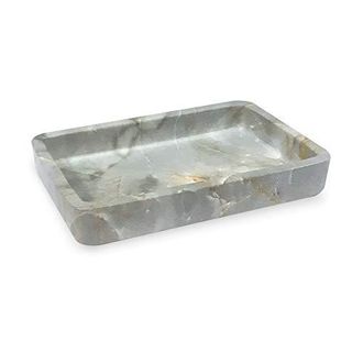 Nu Steel Nu-Stahl Nusteel Steinhecke Harz dekorative Geschirr Tablett f&uuml;r Badezimmer Waschtische, Arbeitsplatte, Podeste, K&uuml;chensp&uuml;le, Handseife, Bimsstein, Sc