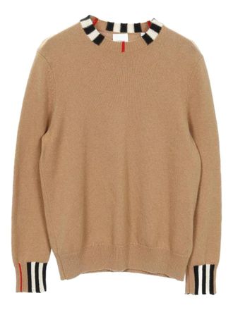 Burberry pull &agrave; motif Icon (ann&eacute;es 2000) - Tons neutres