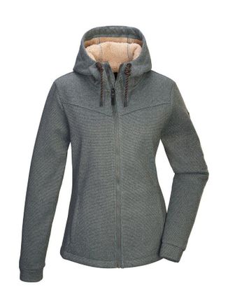 G.I.G.A. DX by killtec Fleecejacke GW 38 WMN KNTFLC JCKT Strickfleecejacke mit Teddyfutter, verstellbarer Kapuze, Kinnschutz