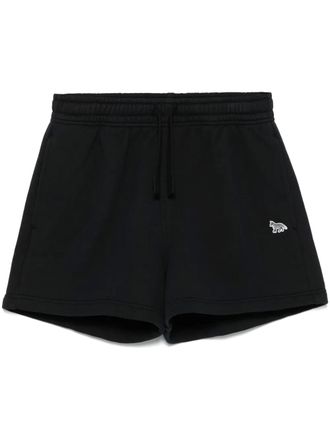 Maison Kitsuné Shorts mit Baby Fox-Patch - Schwarz