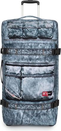 Eastpak x Diesel große TransitR L Reisetasche in Jeansoptik - Blau
