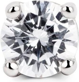 Singularu Einzelner Ohrring Mini Spark. Sterlingsilber mit Rhodium-Beschichtung. Schmuck für Damen