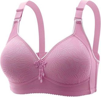 Generic Soutien-gorge tendance d&eacute;contract&eacute; respirant sans anneau en acier pour femme, violet, 64