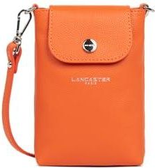 Lancaster | Milano Bao - Pochette smartphone Cuir de Vachette Grain&eacute; Orange