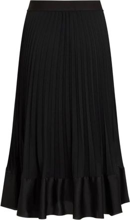 Karl Lagerfeld Femme, Jupes, Noir, Taille: 34 FR Falda Plisada
