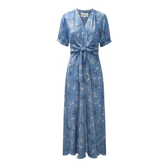 Karmamia Femme, Robes, Bleu, Taille: 38 FR Robes Mi-longues