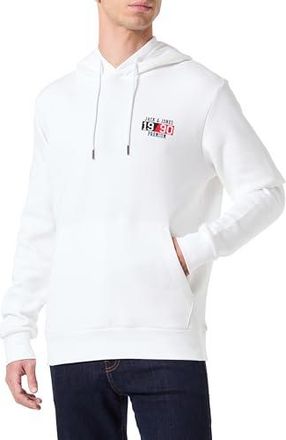 Jack & Jones Jprbluspace Sweat à Capuche Bmuss24 Sweatshirt, Cloud Dancer, M Homme