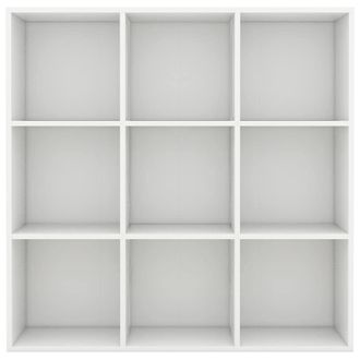 Generic Modernes Offenes B&uuml;cherregal aus Holzwerkstoff mit 9 F&auml;chern f&uuml;r Wohnzimmer, Heimb&uuml;ro und Arbeitszimmer (Wei&szlig;)