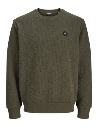 Jack & Jones Herren Jcogeo Sweat Crew Neck SMU, Grape Leaf, L