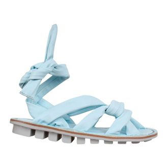 Trippen Femme, Chaussures, Bleu, Taille: 36 EU Sandale Ouverte &agrave; Brides Tress&eacute;es