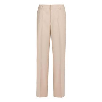 PT01 Weitgeschnittene- elegante Hose - - Trousers - Damen - Beige - M