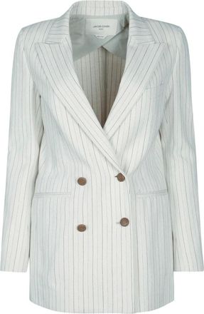 Jacob Cohen Femme, Vestes, Beige, Taille: 36 FR Giacca Doppopetto Destrutturata